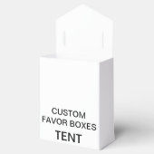 Custom Personalized Tent Favor Boxes Blank (White) | Zazzle