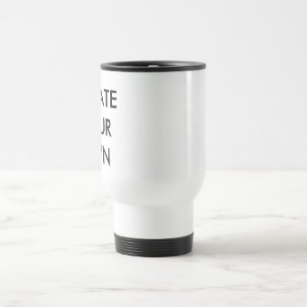 Custom Personalized Travel Mug Blank Template | Zazzle