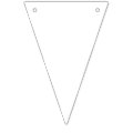 Custom Personalized Triangle Flag Bunting Blank | Zazzle