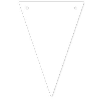 Custom Personalized Triangle Flag Bunting Blank | Zazzle