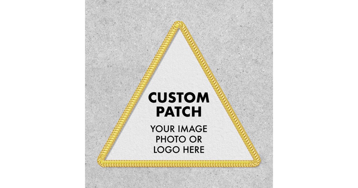 Custom Personalized TRIANGLE PATCH | Zazzle
