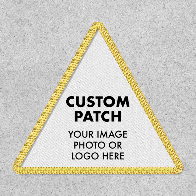 Custom Personalized TRIANGLE PATCH | Zazzle