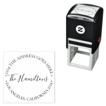 Custom Personalized Typography Self-inking Stamp | Zazzle