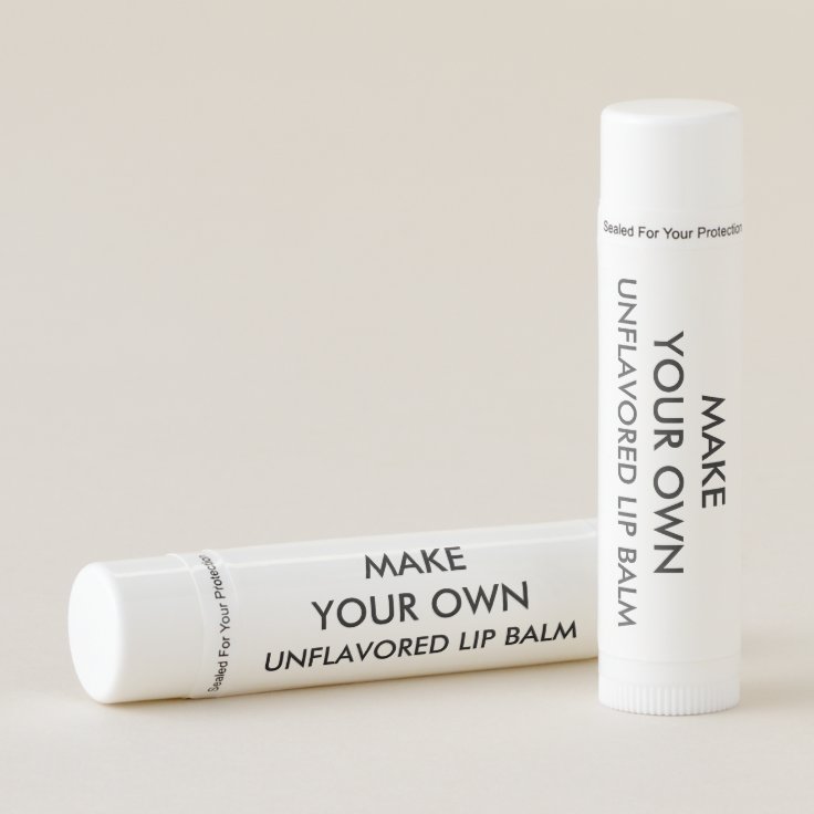 Custom Personalized UNFLAVORED Lip Balm | Zazzle