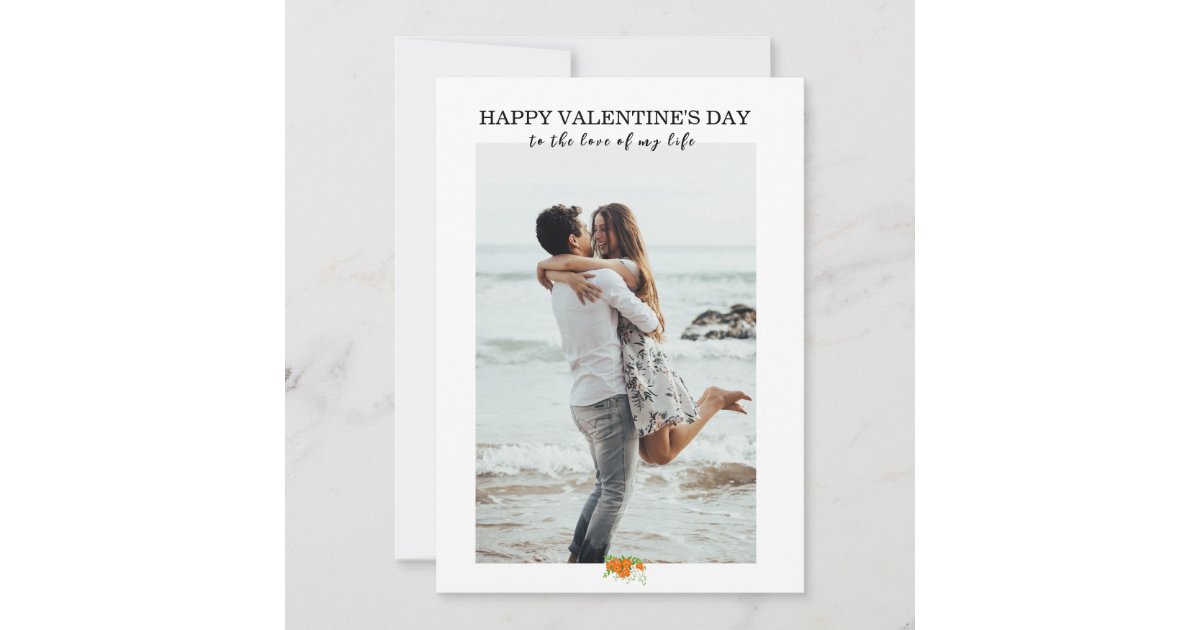 Custom Personalized Valentine's Day Photo Card | Zazzle