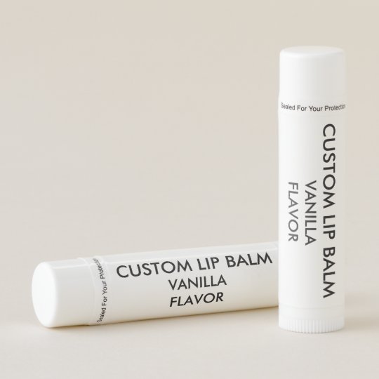 Custom Personalized VANILLA Flavor Lip Balm | Zazzle.com