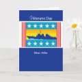 Custom Personalized Veterans Day Navy Ship,Patriot Card | Zazzle