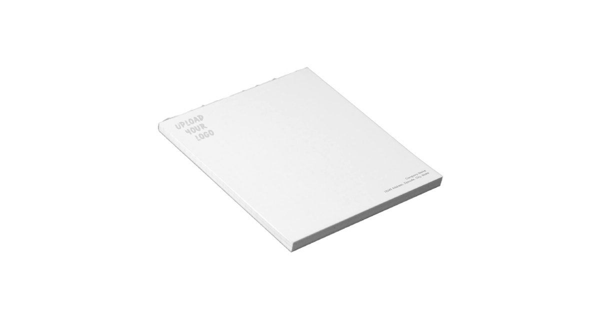 Custom Personalized Watermark Logo Notepad | Zazzle