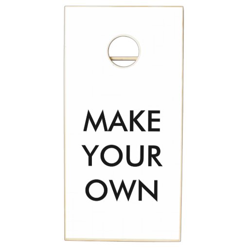 Custom Personalized White Wood Cornhole Board Cornhole Set | Zazzle