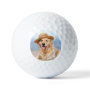 Custom Pet Dog Photo Modern Personalized Golf Balls | Zazzle
