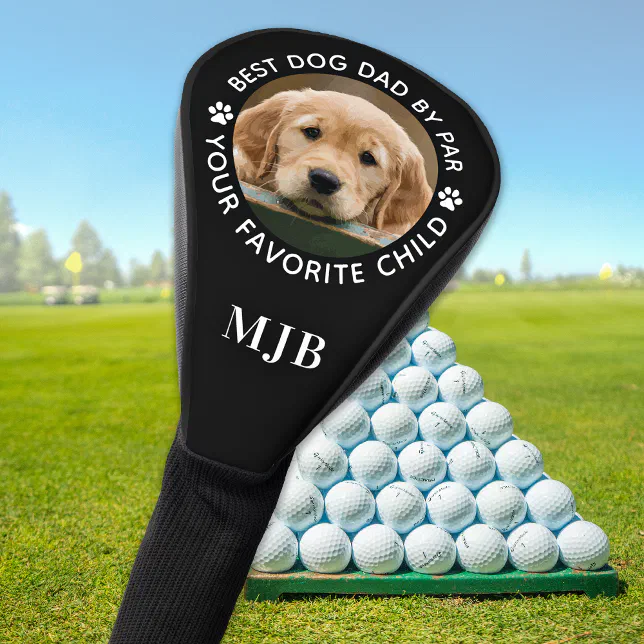 Custom Pet Dog Photo Personalized Monogram Golf Head Cover | Zazzle
