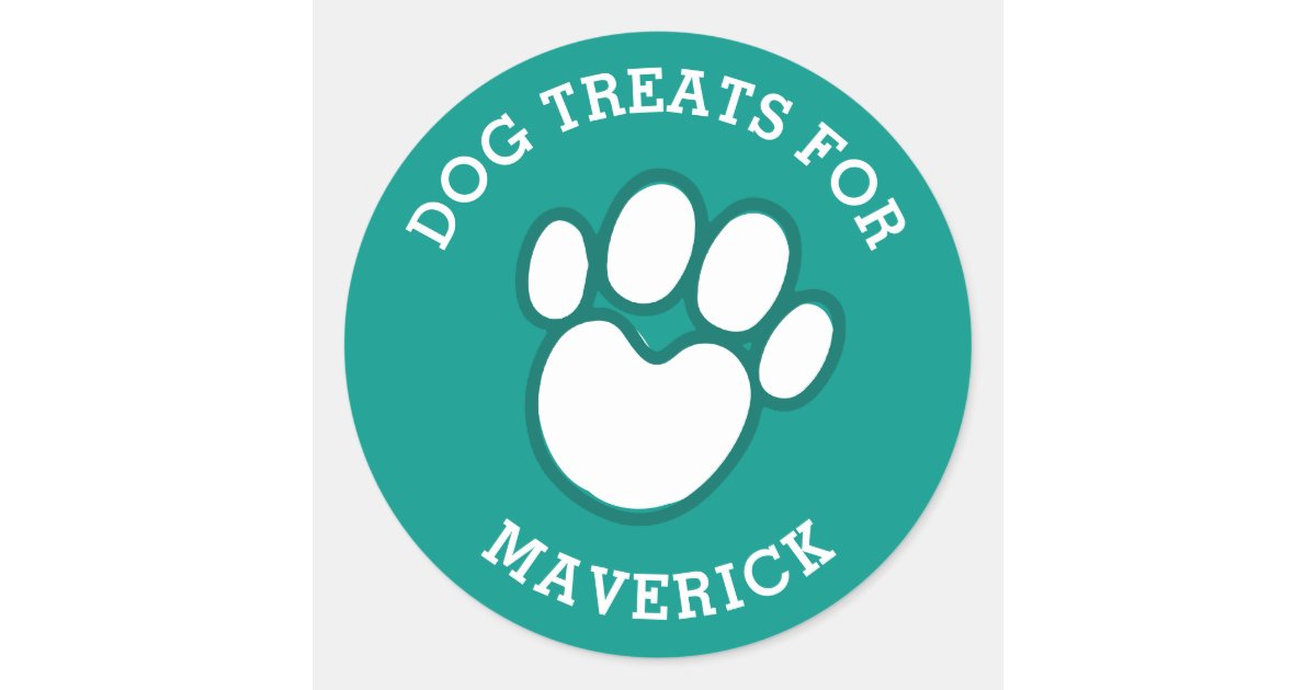 Custom Pet DOG TREATS Food Label | Zazzle
