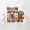 Custom Pet Photo Pattern Dog Wrapping Paper | Zazzle