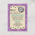 Custom Pet Trading Card, Therapy Dog Trading Calling Card | Zazzle