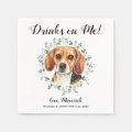 Custom Pet Wedding Open Bar Beagle Dog Napkins | Zazzle