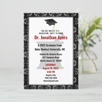 Custom Pharmacist Graduation Invitation | Zazzle