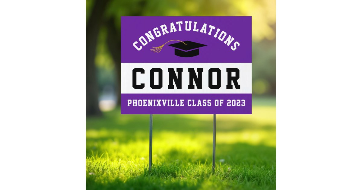 Custom Phoenixville High School Graduation Sign | Zazzle