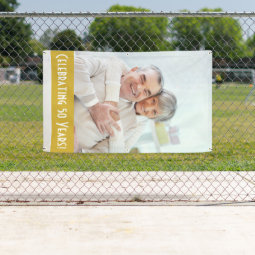 Custom Photo 50th Anniversary Banner | Zazzle