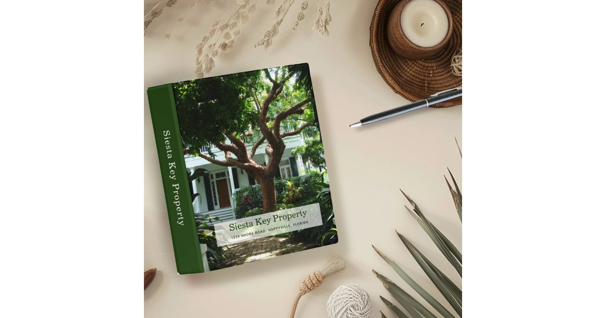 Custom Photo 7x9 Property Manager Mini Binder | Zazzle