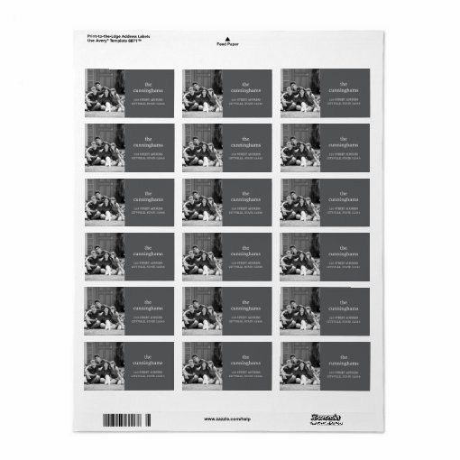 Custom Photo Address Label | Zazzle