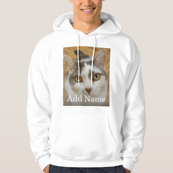 Custom Photo and Name Personalized Hoodie | Zazzle