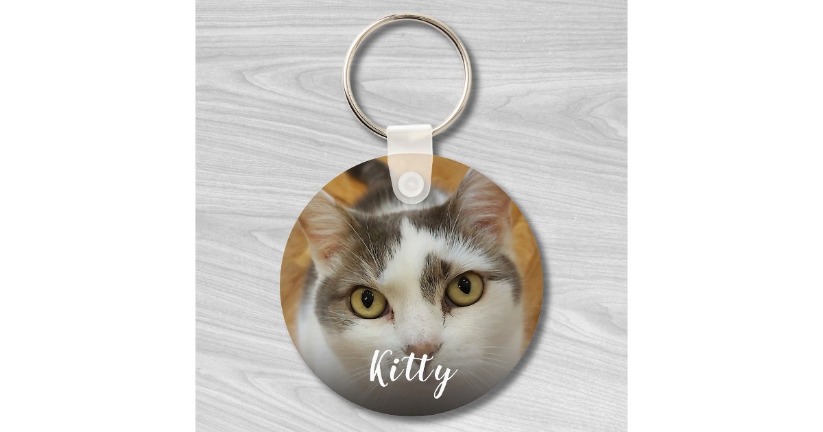 Custom Photo And Name Personalized Keychain | Zazzle