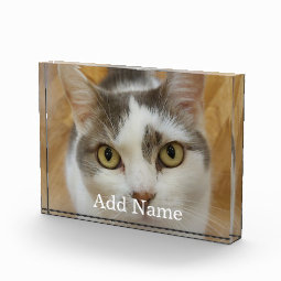 Custom Photo and Name Personalized Photo Block | Zazzle