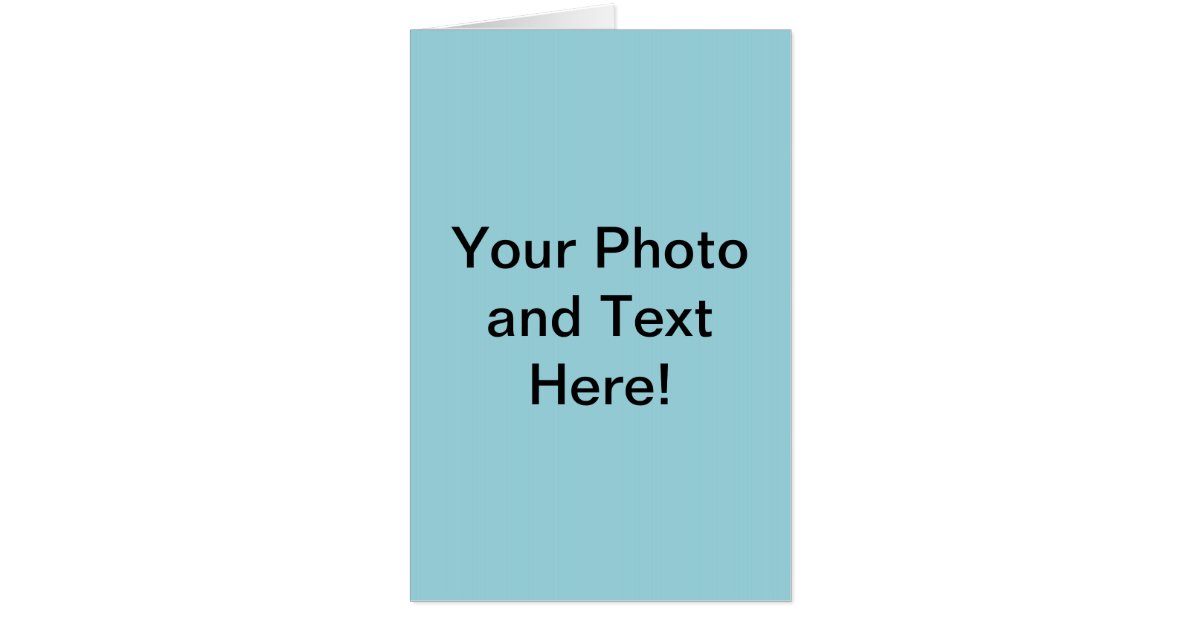 Custom Photo and Text Card | Zazzle