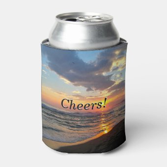Custom Photo and Text Personalized Can Cooler | Zazzle