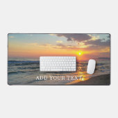 Custom Photo And Text Personalized Desk Mat | Zazzle