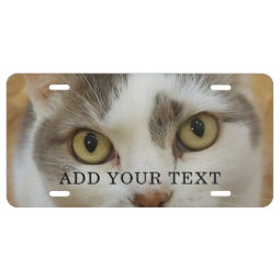 Custom Photo and Text Personalized License Plate | Zazzle