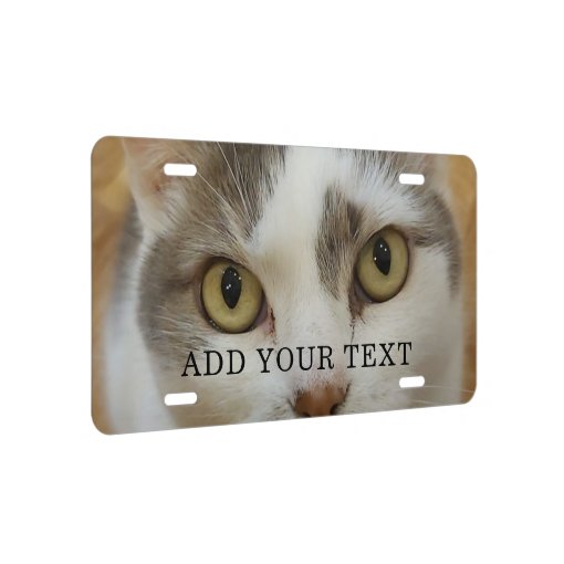 Custom Photo and Text Personalized License Plate | Zazzle