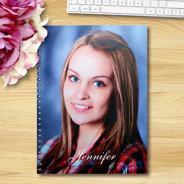 Custom Photo and Text Personalized Notebook | Zazzle