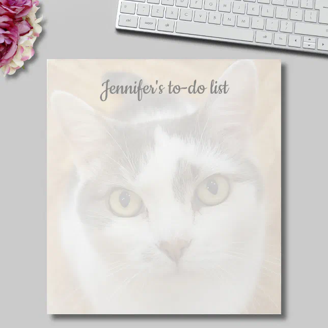 Custom Photo And Text Personalized Notepad | Zazzle