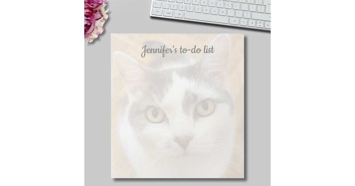 Custom Photo And Text Personalized Notepad | Zazzle