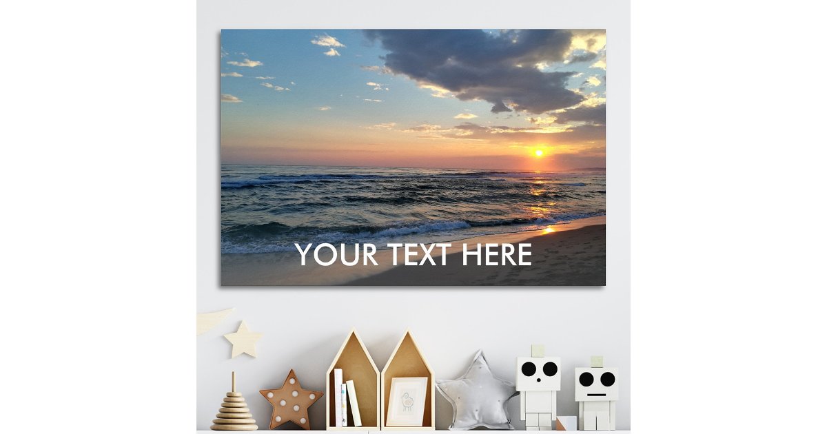 Custom Photo And Text Personalized Poster Print | Zazzle
