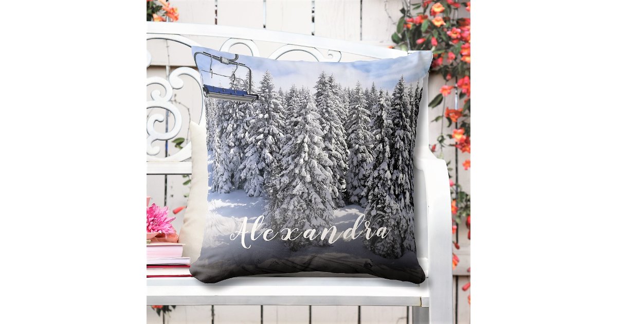 Custom Photo And Text Personalized Throw Pillow | Zazzle