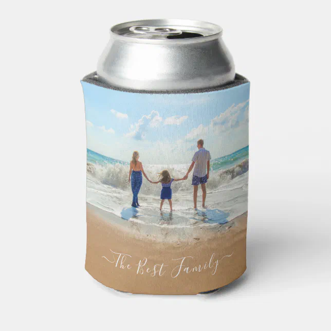 Custom Photo and Text Your Design The Best Family Can Cooler | Zazzle