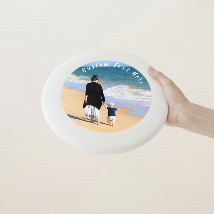 Custom Photo and Text - Your Own Design Beautiful Wham-O Frisbee | Zazzle