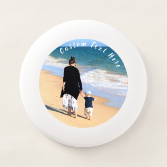 Custom Photo and Text - Your Own Design Beautiful Wham-O Frisbee | Zazzle