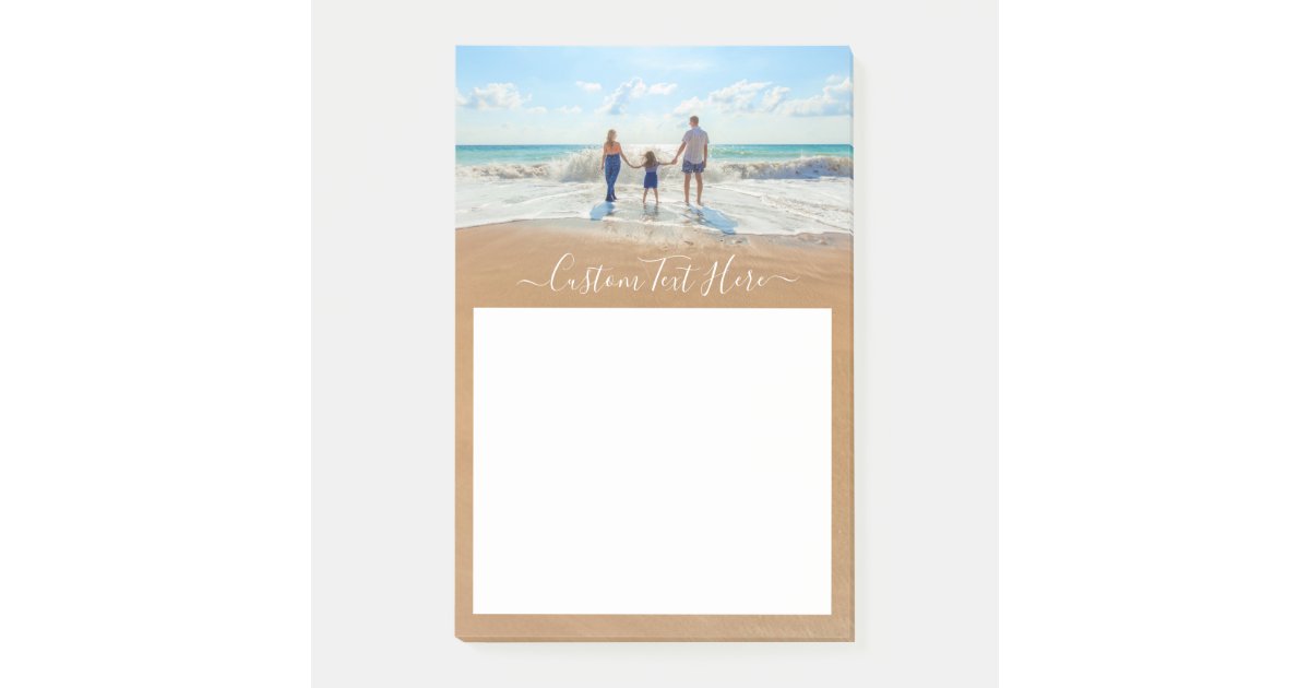 Custom Photo and Text Your Own Design Post-it Notes | Zazzle
