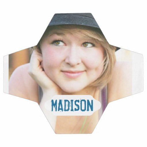 Custom photo and white name plate soccer ball | Zazzle