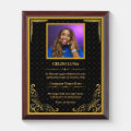 Custom Photo Award Plaque – Personalized Trophy Gi | Zazzle