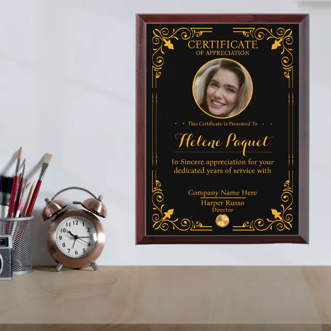 Custom Photo Awards: A Memorable Recognition Award Plaque | Zazzle