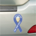Custom Photo Awareness Ribbon Blue Car Magnet | Zazzle