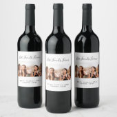 Custom photo best friends forever besties party wine label | Zazzle