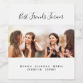Custom photo best friends forever besties party wine label | Zazzle