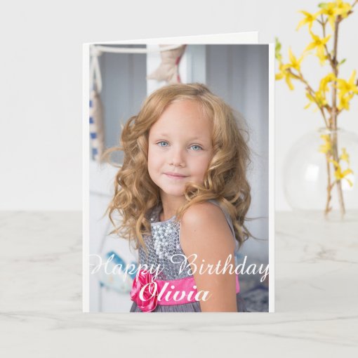 Custom Photo, Birthday card. Card | Zazzle