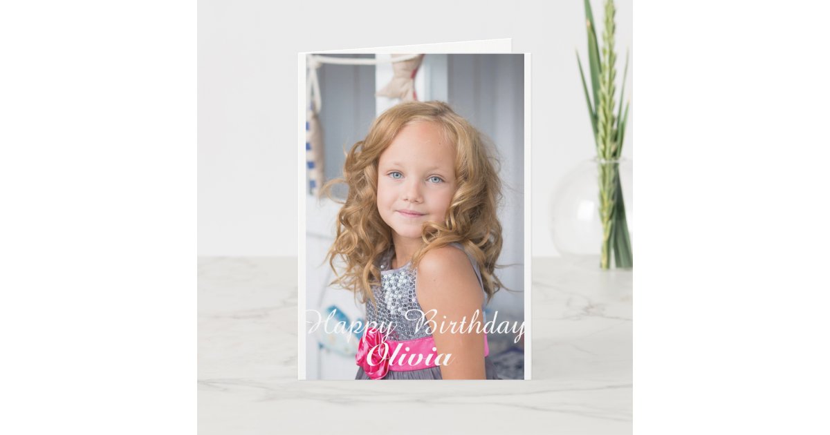 Custom Photo, Birthday card. Card | Zazzle