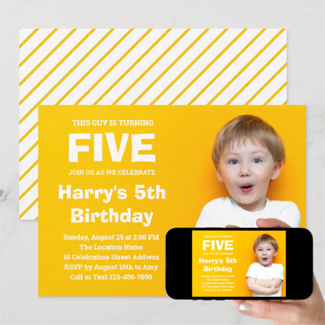 Custom Photo Birthday Invitation | Zazzle